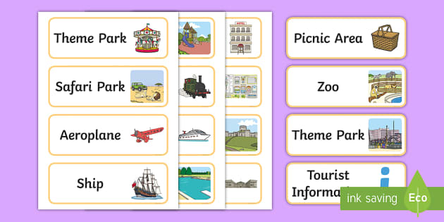 Tourist Information Role Play Labels (teacher made) - Twinkl