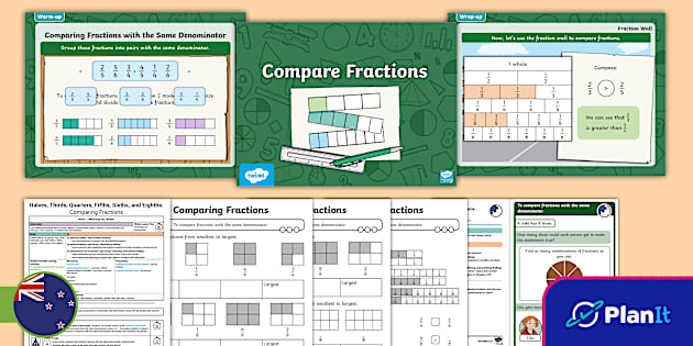 Phase 1 Number: Comparing Fractions - Twinkl