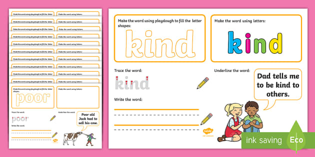 Year 2 Common Exception Words Make Read Write Activity Mat