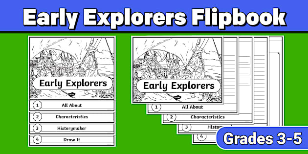 Early Explorers Flipbook for 3rd-5th Grade