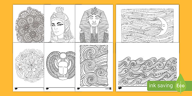 ancient egyptian coloring sheet