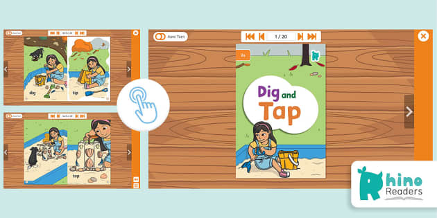 Level 2a Decodable Readers: Dig and Tap (teacher made)