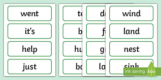 Phase 4 Word Cards - DfES Letters and Sounds (teacher made)