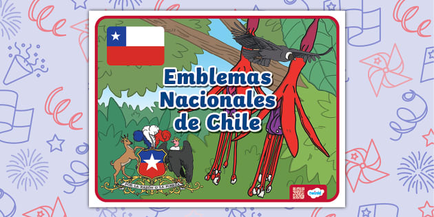 Póster: Emblemas Nacionales de Chile (teacher made)