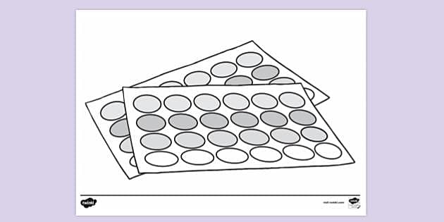 Sticky Dots Colouring Sheet | Colouring Sheets - Twinkl