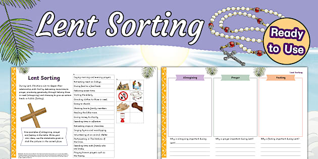 Lent Sorting Activity