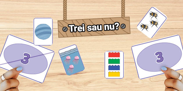 Trei sau nu – Activitate de sortare