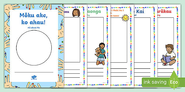 All about Me English/Te Reo Māori Booklet