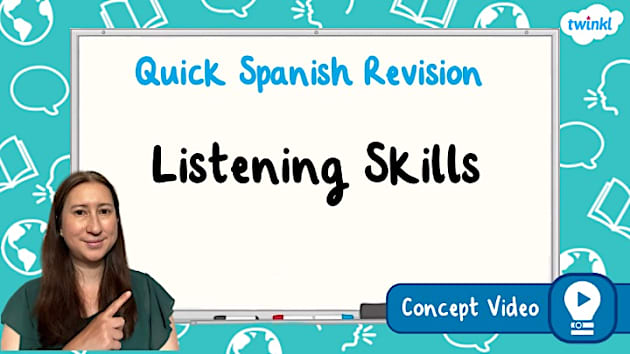 👉 Listening Skills | KS2 Spanish Concept Video - Twinkl