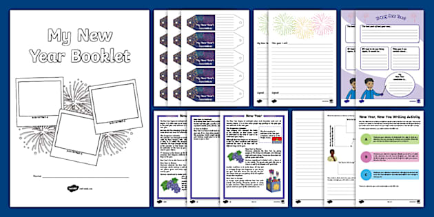 Top Ten KS2 New Year's Resolutions Worksheets Pack - Twinkl