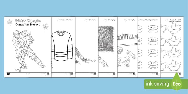 FREE Winter Olympics Canadian Hockey Activity Pack - Twinkl