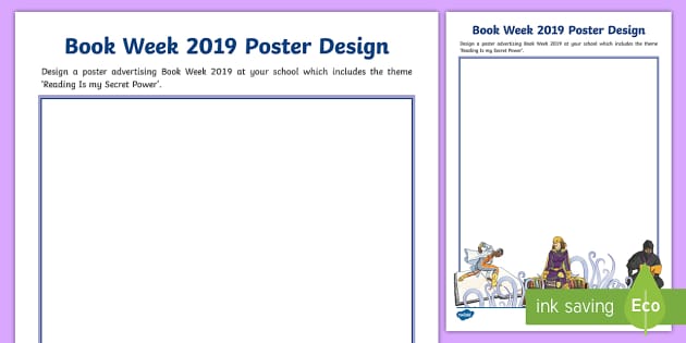 CBCA Book Week 2019 Poster Design Worksheet (teacher made)