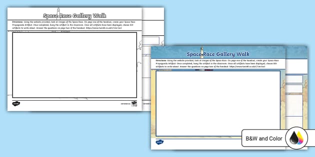 Eight Grade Space Race Gallery Walk Activity - Twinkl