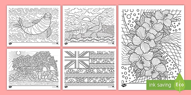 free coloring pages hawaii