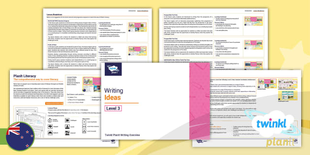 Level 3 Writing Ideas: Overview (professor feito) - Twinkl