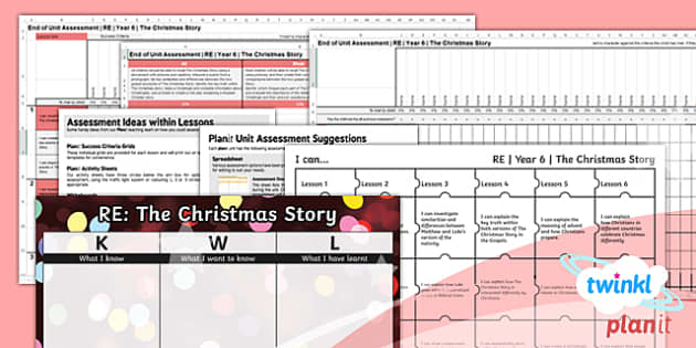 RE: The Christmas Story Year 6 Unit Assessment Pack - Twinkl