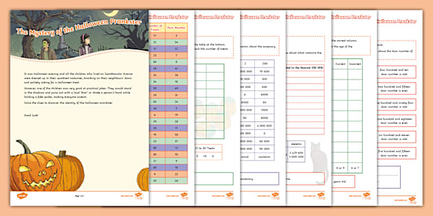 Year 5 The Maths Mystery of the Halloween Prankster - Twinkl