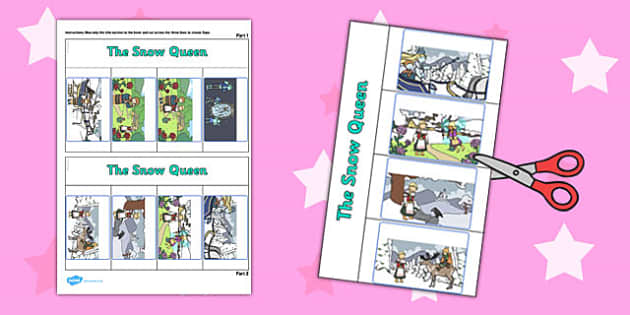 The Snow Queen Story Writing Flap Book (teacher made)