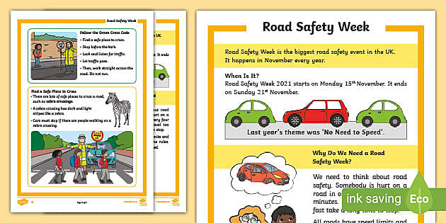Road Safety Week Activity Ideas Road Safety Week Activity Ideas