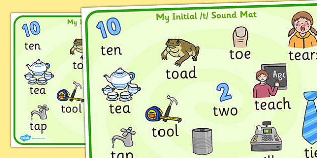 Initial t Sound Mat (profesor hizo) - Twinkl