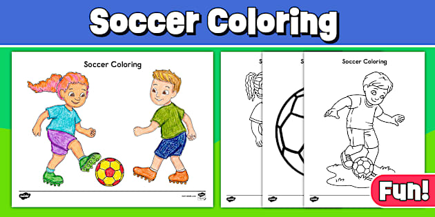Soccer Coloring Pages