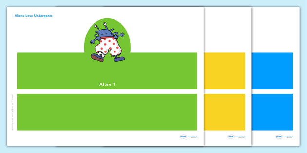 Role-Play Headbands to Support Teaching on Aliens Love Underpants