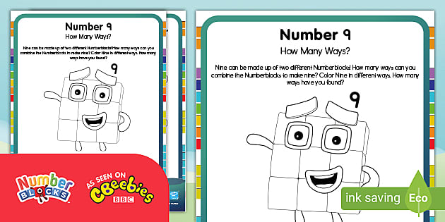 FREE Numberblocks: Number 9 Activity - Twinkl