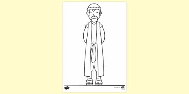 FREE! - Brother Gad Colouring | Colouring Sheets - Twinkl