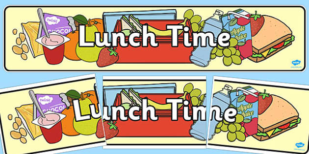 Lunch Time Banner - lunch time, banner, display banner, display