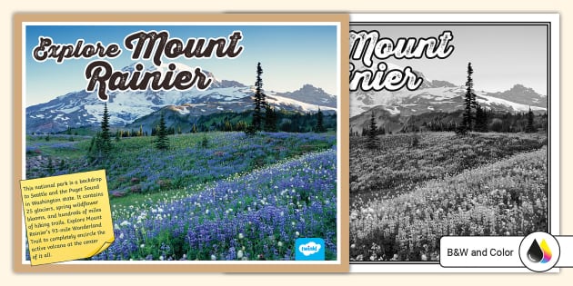 Explore Mount Rainier National Park Poster (teacher made)