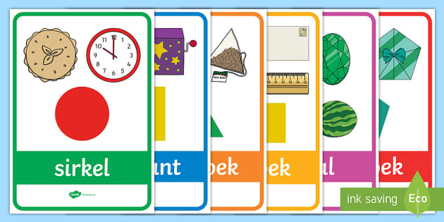 2D Vorms met Allerdaagse Voorbeelde Vertoon Plakkate