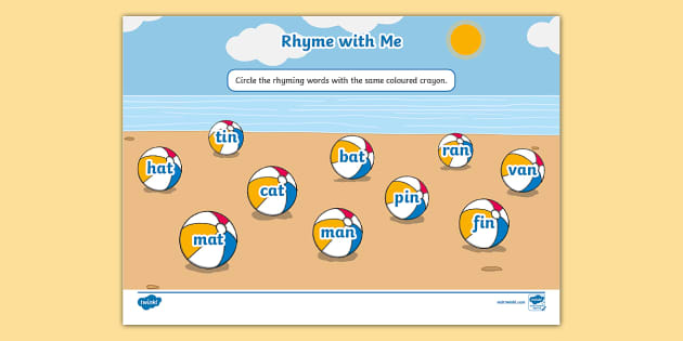 Language Skills: Rhyme With Me Foundation Stage - Twinkl