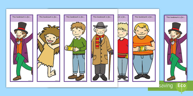 FREE! - Editable Bookmarks to Support Teaching on Charlie and the Chocolate