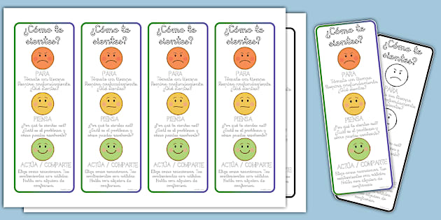 Marcapáginas: Semáforo de las emociones (Teacher-Made)