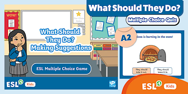 ESL Making Suggestions Game {Kids, A2}