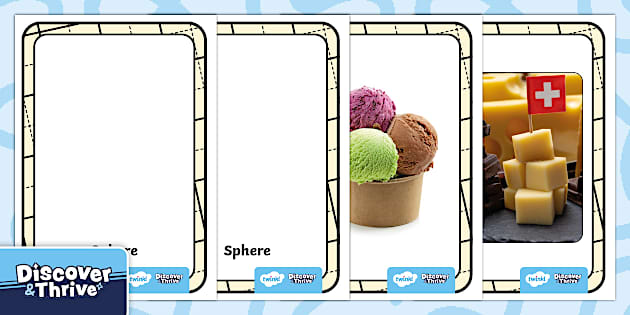 Matching Cards 3D Shapes (professor feito) - Twinkl