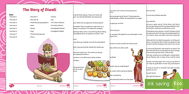 Reader's Theater: The Story of Diwali for Kids in Grade 3-5