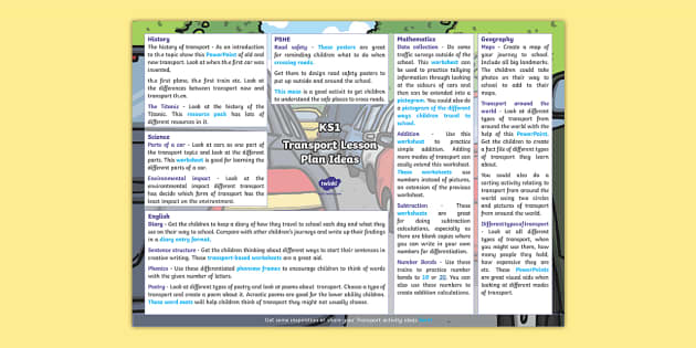 Lesson Plan | Means of Transport (teacher made)