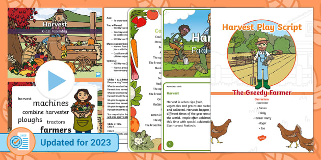 KS1 Harvest Class Assembly Pack (Teacher-Made) - Twinkl