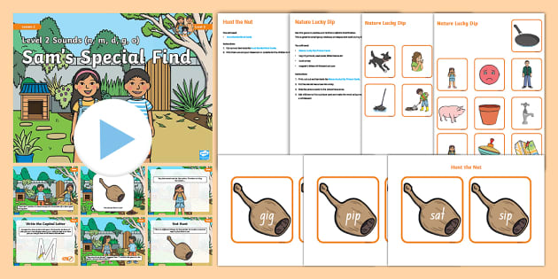 'n' 'm' 'd' 'g' and 'o' Lesson Pack-Level 2 Week 7 Lesson 2