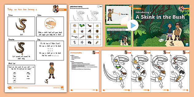 NZ Phonics: Level 2: Week 1: Lesson 1: 's' Phonics Sound
