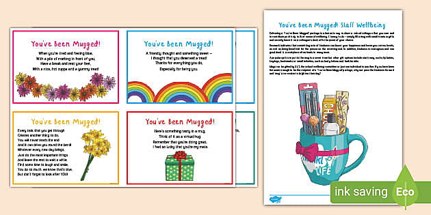 You've Been Mugged - Ideas for Staff Wellbeing Pack