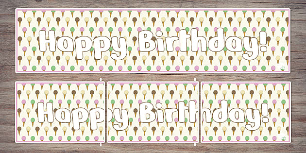 Summer Birthday Banner | Twinkl Party (teacher made)