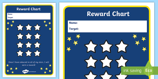 Star Chart Target and Reward Poster (teacher made) - Twinkl