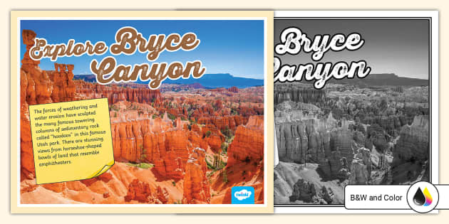 Explore Bryce Canyon National Park Poster - Twinkl