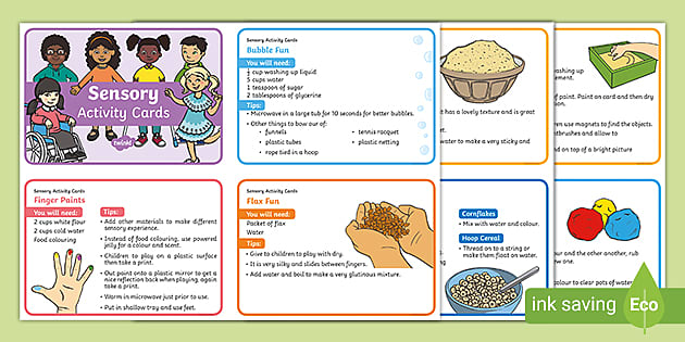 Sensory Activity Cards (Teacher-Made)