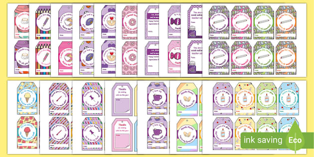 Teacher Aide Appreciation Week Gift Tag Pack