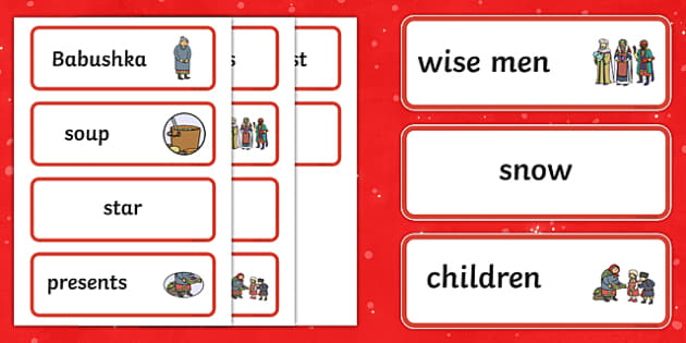 Babushka Word Cards (teacher made) - Twinkl