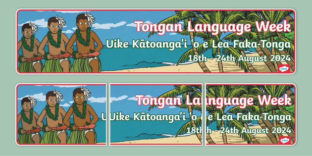 Tongan Language Week Display Banner (teacher made) - Twinkl