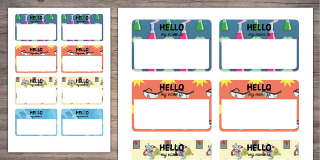 Mad Science Name Tags | Twinkl Party (teacher made) - Twinkl